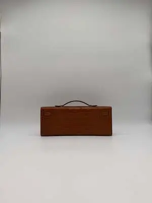 Hermès Kelly Gold Matte Alligator Gold Hardware