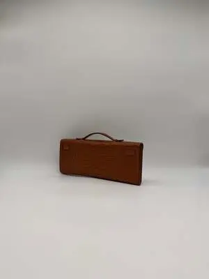 Hermès Kelly Gold Matte Alligator Gold Hardware