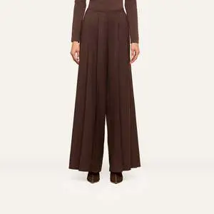 L'Agence Nova Pleated Wide-leg Pants