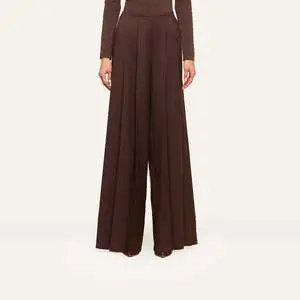 L'AGENCE Nova Pleated Wide-leg Pants