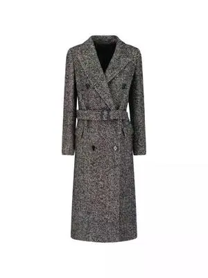Tagliatore Herringbone-pattern Double-breasted Coat