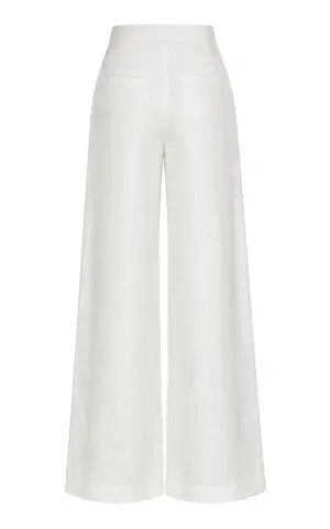 CURATORIA Alba Linen Pants - Ivory