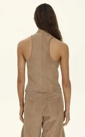 CURATORIA Fuste Suede Top