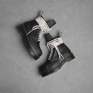 Rick Owens X Dr. Martens Quad Sole Steel Toe Boot