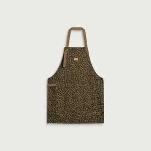 SERVICE WORKS Patterned Apron - Brown Leopard