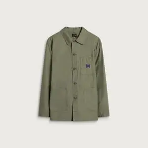 Needles Reversed Sateen Coverall Jacket - Olive