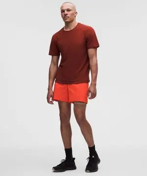 Lululemon Zeroed In Linerless Short 5 - Cherry Ember