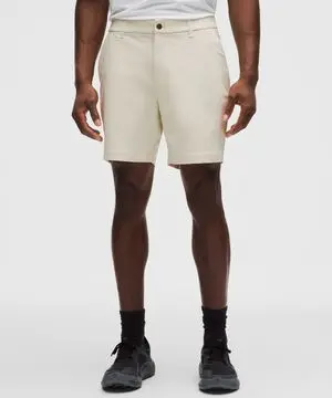 Lululemon Abc Classic-fit Short 7 - Bone