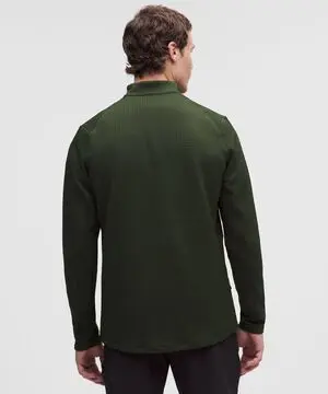 Lululemon Waffle-knit Half Zip - Deep Forest