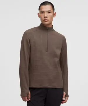Lululemon Waffle-knit Half Zip - Pinecone