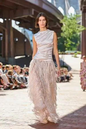 Ulla Johnson Giselle Ss Fringe Gown