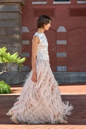 Ulla Johnson Giselle Ss Fringe Gown