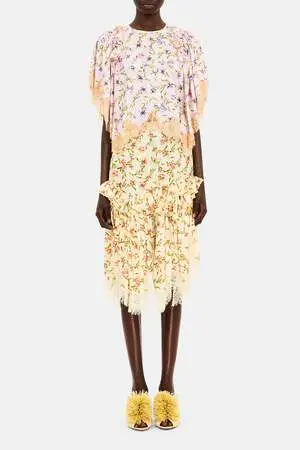 Ulla Johnson Isolina Midi Ruffle Skirt - Opal