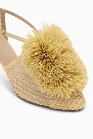 Ulla Johnson Raffia High Vamp Pump