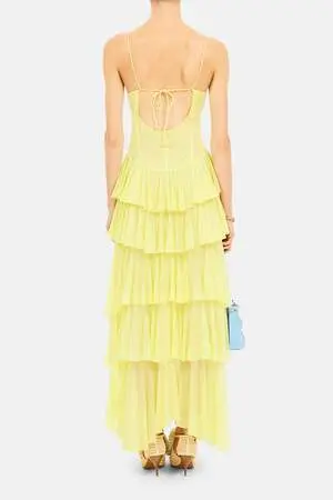 Ulla Johnson Estelle Spaghetti Strap Tiered Dress