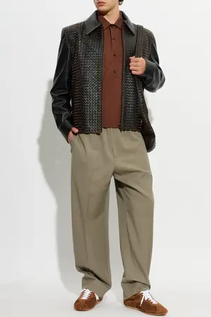 Bottega Veneta Long Sleeve Polo Shirt