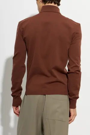 Bottega Veneta Long Sleeve Polo Shirt