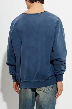 MAISON MARGIELA Raw-edge Crewneck Sweatshirt Dark