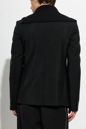 Fendi Wool Blazer With Open Lapels