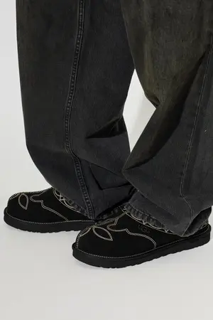 UGG Tasman Western Leather Slip-on Shoes