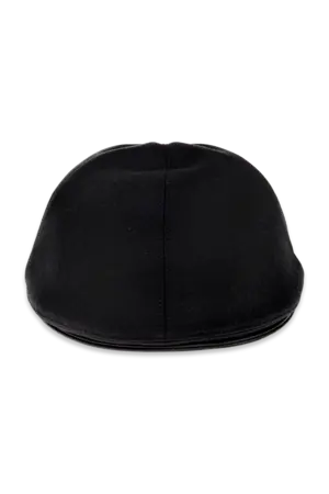 Giorgio Armani Wool Newsboy Cap - Black