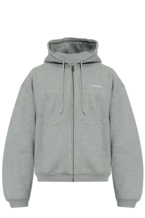 Carhartt Work In Progress Ebbert Zip-up Hoodie In Melange - Grey