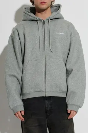 Carhartt Work In Progress Ebbert Zip-up Hoodie In Melange