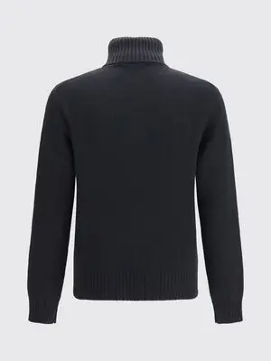 AMI Paris Merino Wool Roll-neck Jumper With Long Sleeves And Ribbed Trims