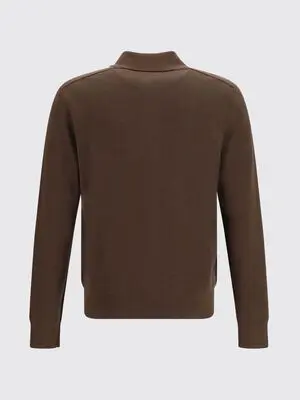 Burberry Long-sleeved Polo Shirt In Fine Wool Knit With Three-button Placket