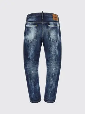Dsquared2 Bro Straight Fit Distressed Cotton Denim Jeans