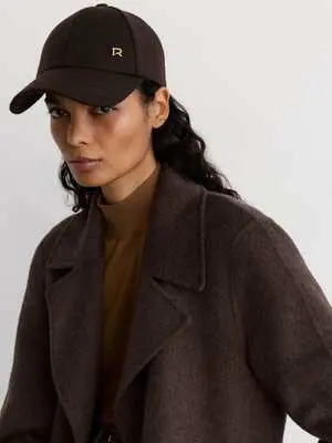 REISS Fiona Wool-blend Flannel Baseball Cap