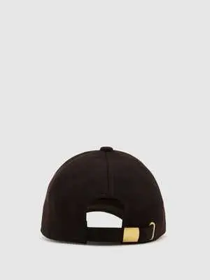 REISS Fiona Wool-blend Flannel Baseball Cap