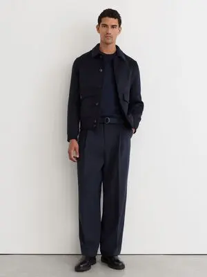 REISS Atwell Relaxed-fit Belted Trousers
