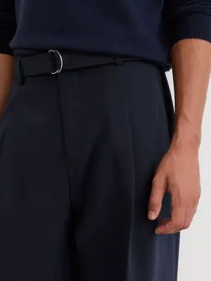 REISS Atwell Relaxed-fit Belted Trousers