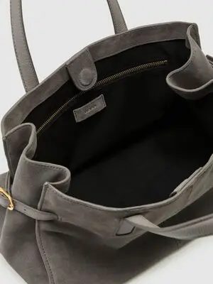REISS Elise Suede Medium Tote Bag