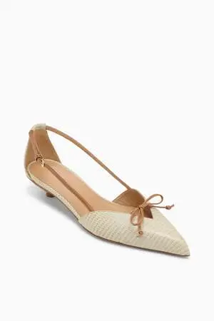 Ulla Johnson Bow Kitten Heel Slingback
