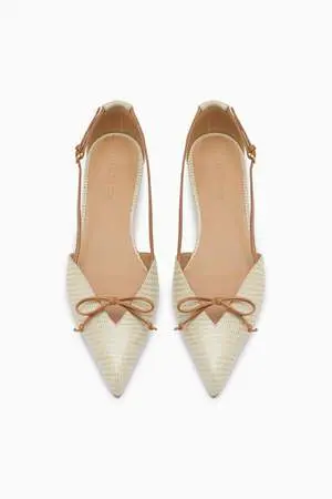 Ulla Johnson Bow Kitten Heel Slingback