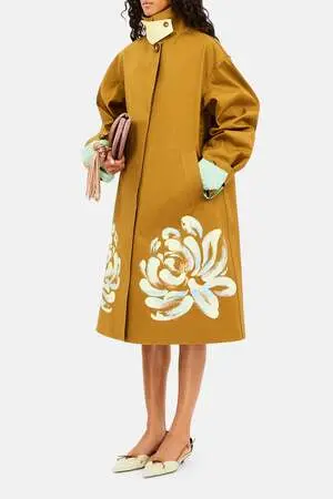 Ulla Johnson Canogan Hand Painted Trench Coat