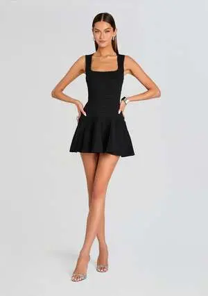 Retrofete Caterina Bandage Knit Dress - Black