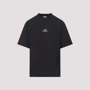 Balenciaga Medium Fit Cotton T-shirt - Black