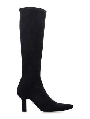 Senso Knee-high Heeled Boots - Ebony