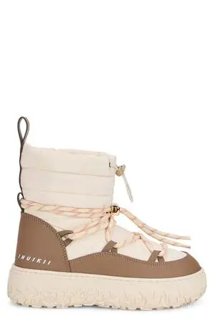 Inuikii Mountain Boots In Technical Fabric With Lace-up Closure - Beige