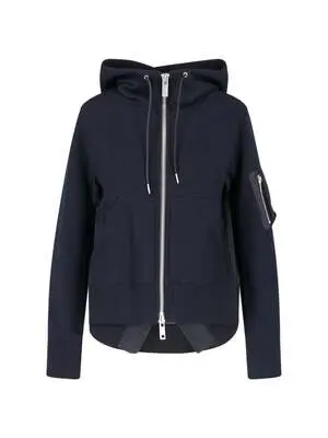 SACAI Sacai Women's Zip-Front Hooded Sweatshirt Jacket