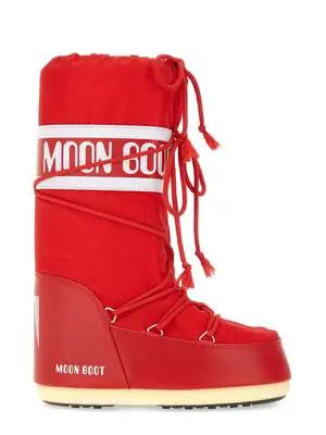 Moon Boot Icon Mini Boots - Red