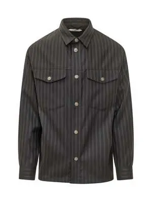 Versace Greek Jacquard Blouson Overshirt