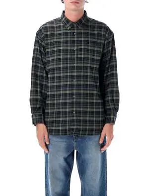DUNST Plaid Button-up Shirt - Blu