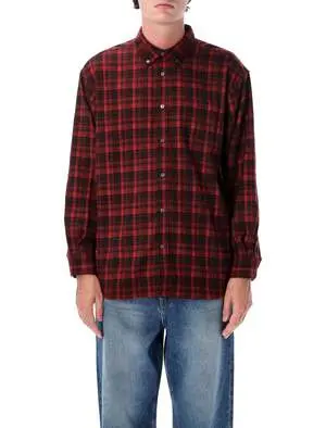 DUNST Plaid Button-up Shirt - Rosso