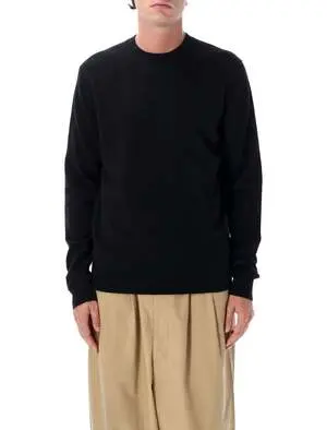 Comme Des Garçons Crewneck Wool Sweater - Nero