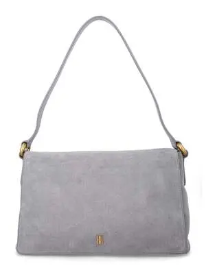 BY MALENE BIRGER Suede Shoulder Bag - Grigio