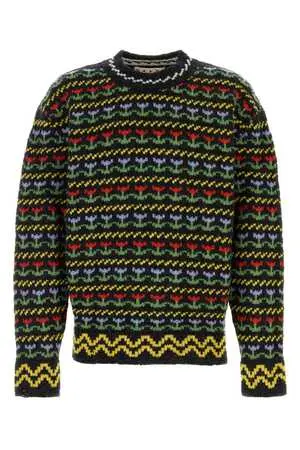 Marni Embroidered Wool Sweater - Printed